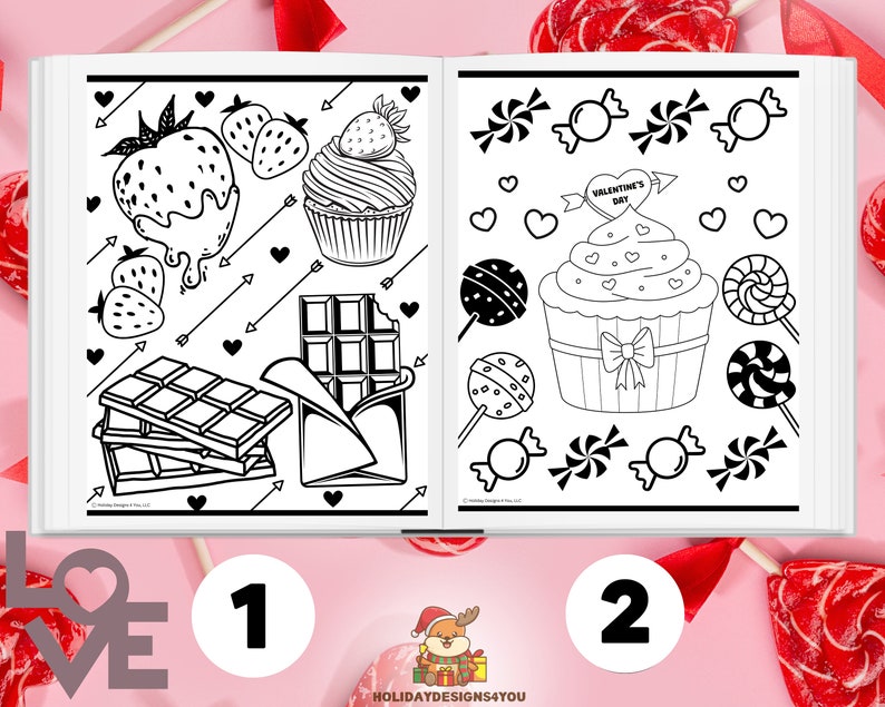 Sweet as Candy - Valentine's Day Coloring Pages, Valentines Coloring ...