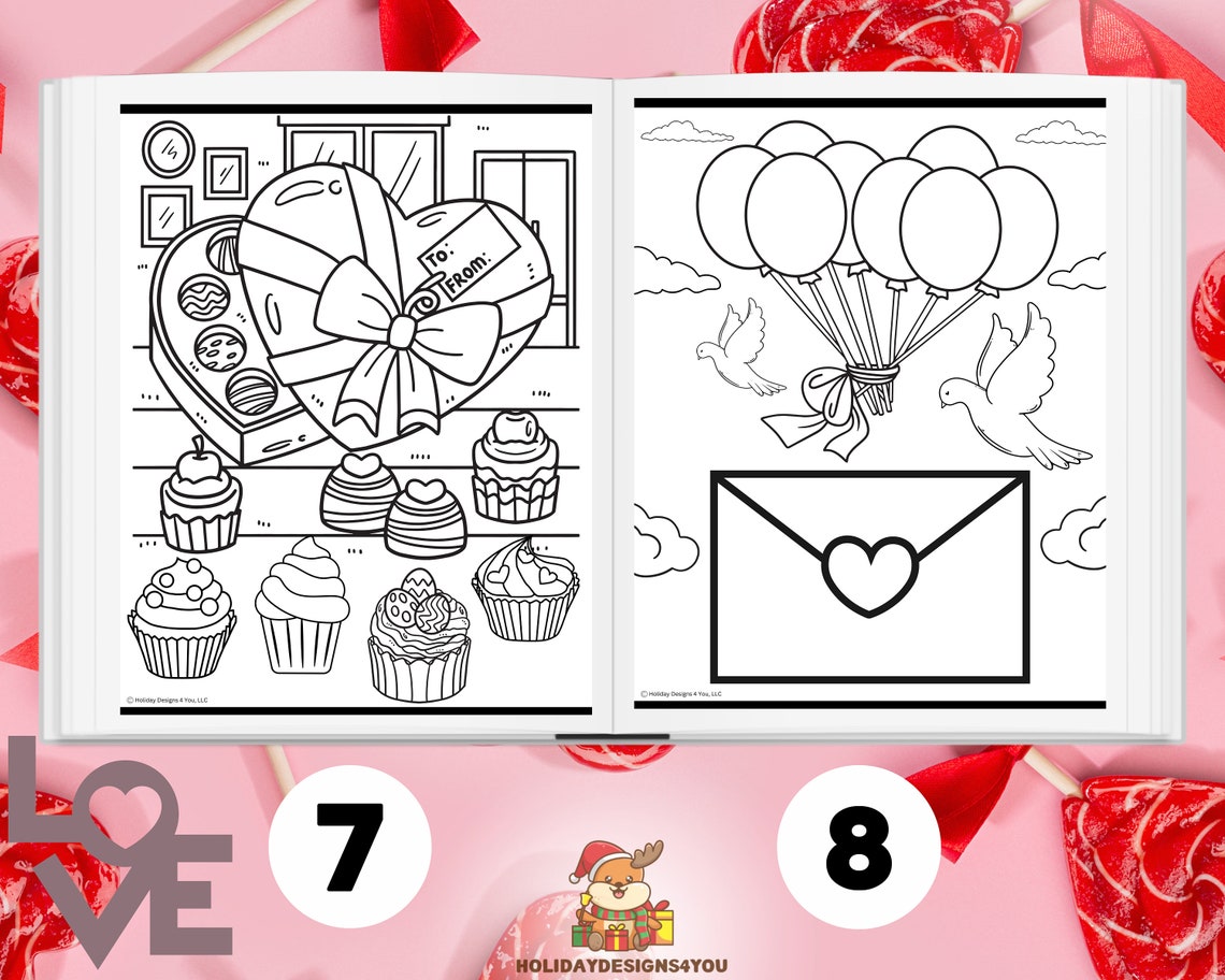 Sweet as Candy - Valentine's Day Coloring Pages, Valentines Coloring ...