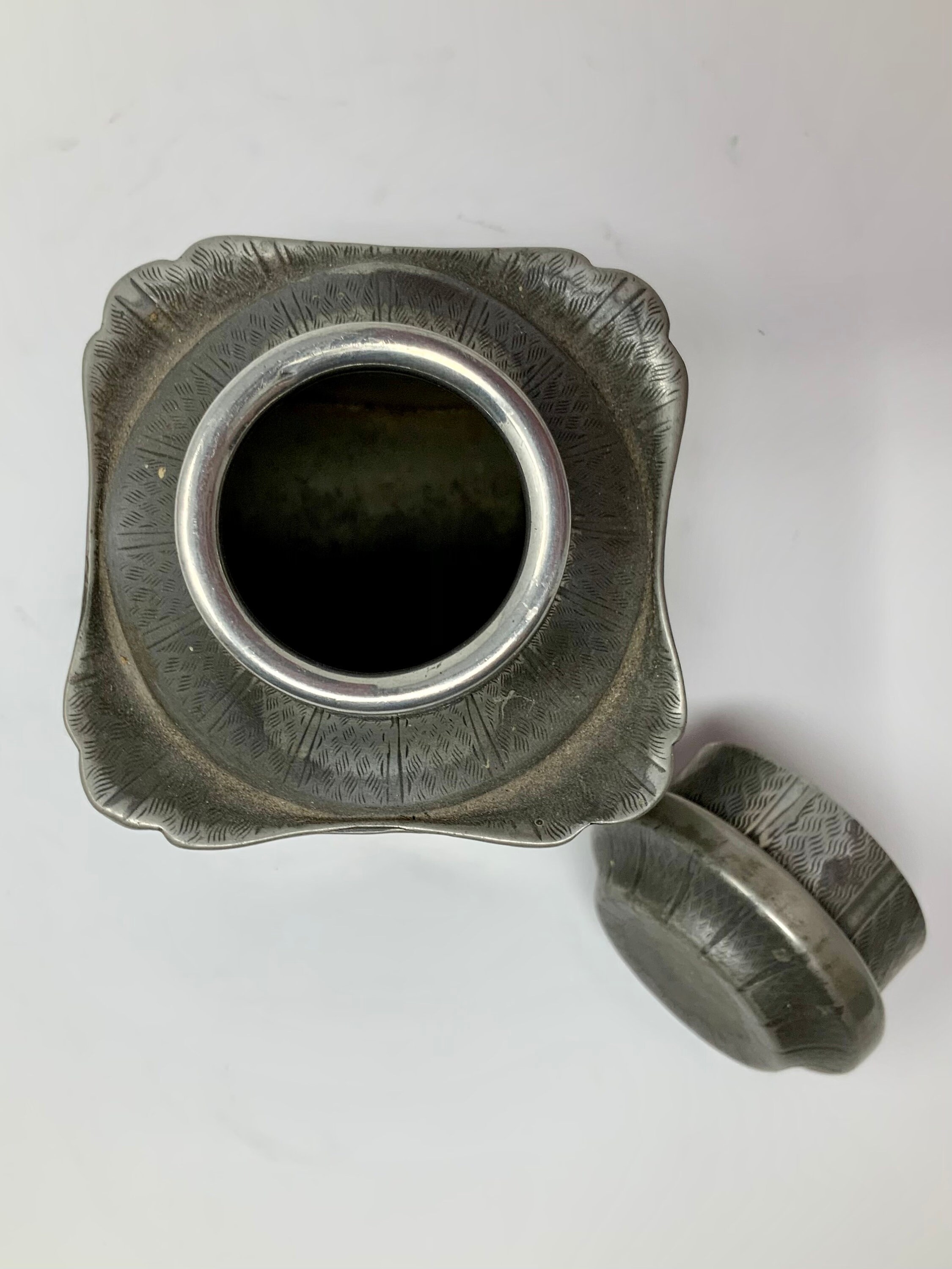 Victorian Silver Tea Caddy Flask Antique Tea Can - Etsy