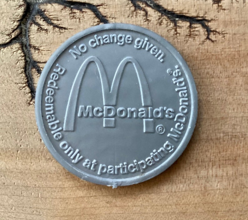 Mcdonald's Quarterback Token - Gray Plastic - Expired Feb. 28, 1983 ...