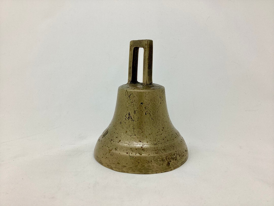 Antique Solid Brass Bell - Etsy