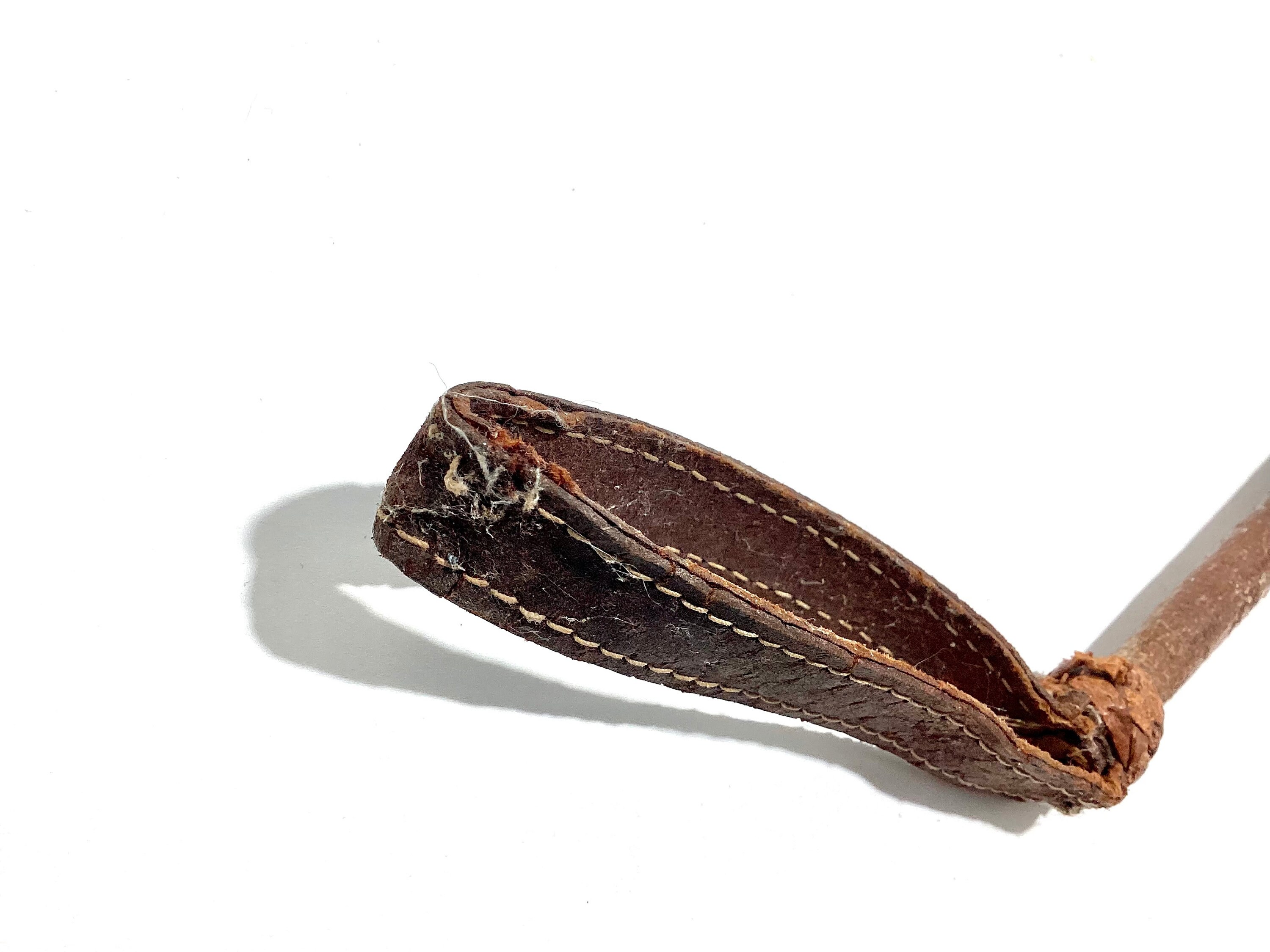 Antique Horse Riding Crop Whip Quirt Stitched Leather - Etsy