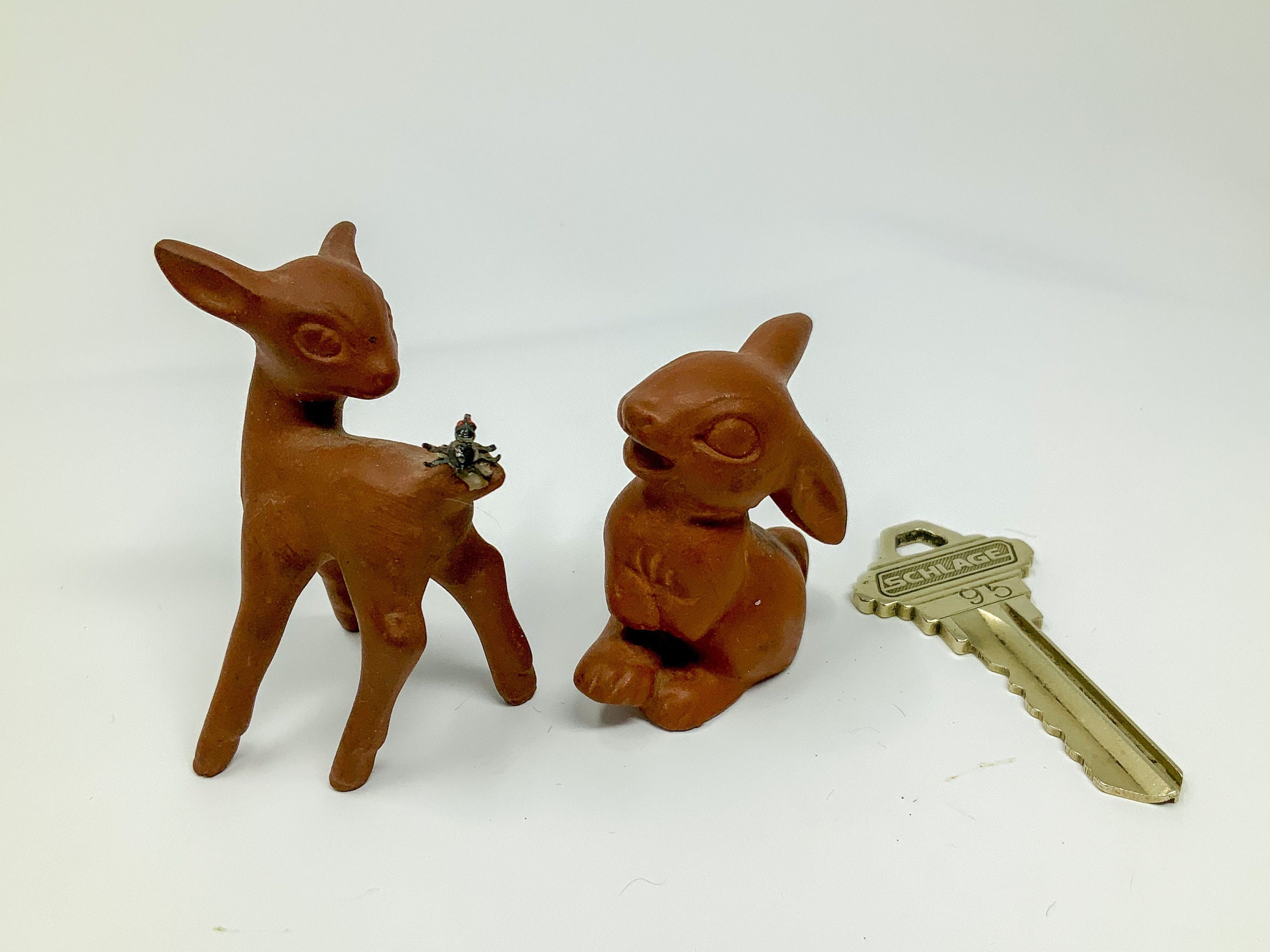 1950's Disney Bambi and Thumper by Goebel Unpainted Terracotta ...