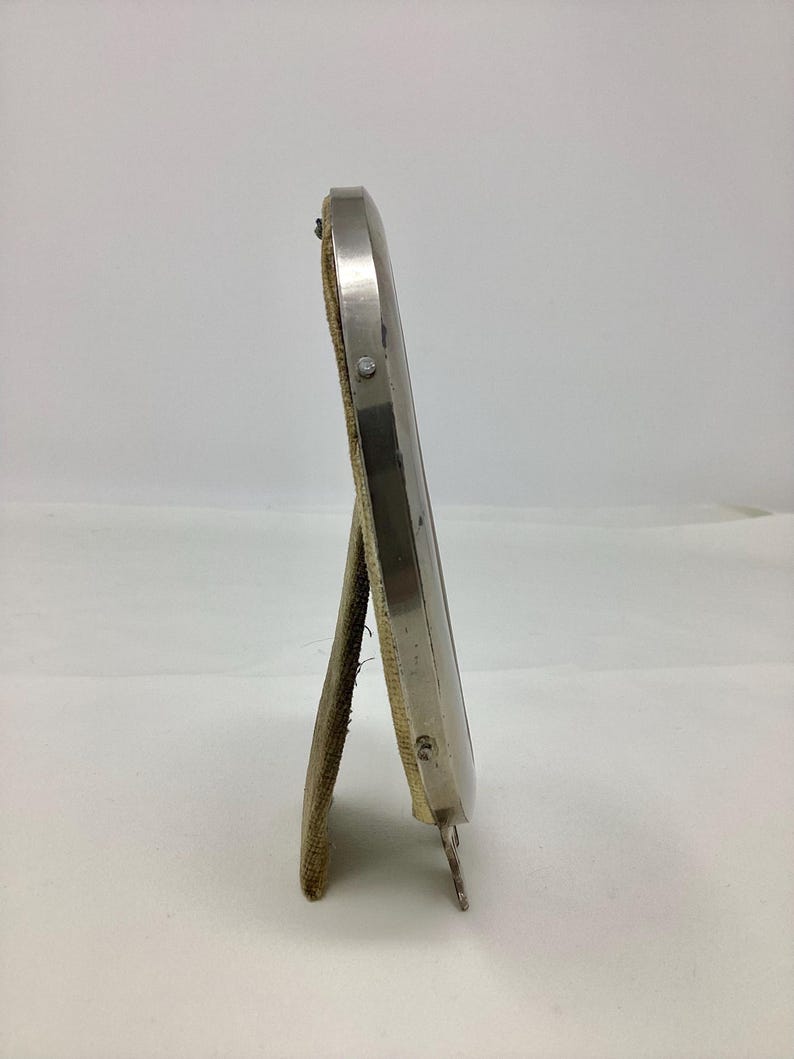 Silver Oval Picture Frame With Glass and Stand vintage - Etsy