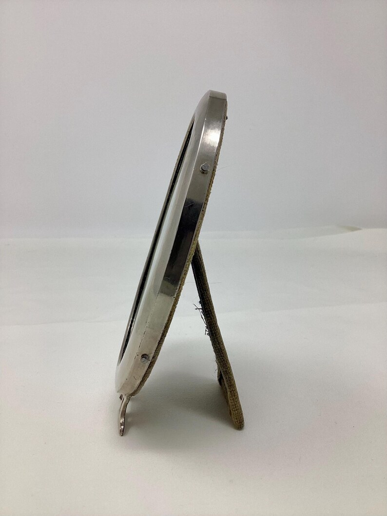 Silver Oval Picture Frame With Glass and Stand vintage - Etsy