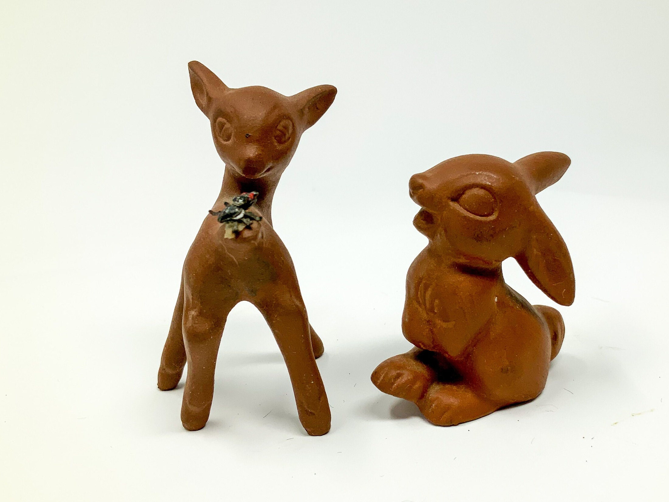 1950's Disney Bambi and Thumper by Goebel Unpainted Terracotta ...