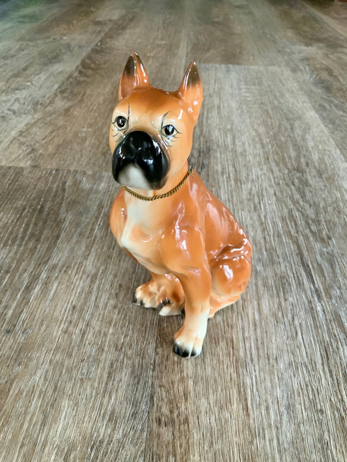 Vintage Boxer Dog China Figurine, Collectible Dogs, Canines, Japan ...