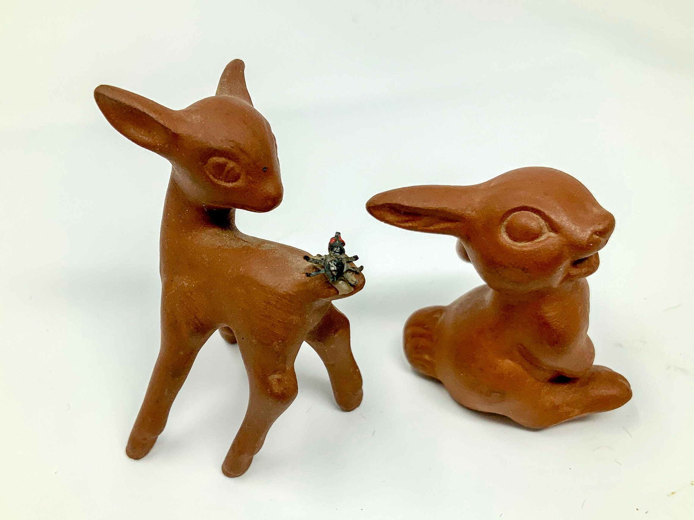 1950's Disney Bambi and Thumper by Goebel Unpainted Terracotta ...