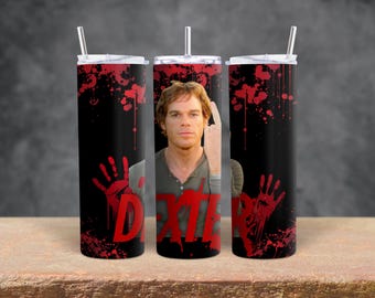 Dexter Tumbler Wrap, PNG, Skinny Tumbler Wrap, Digital Design ...