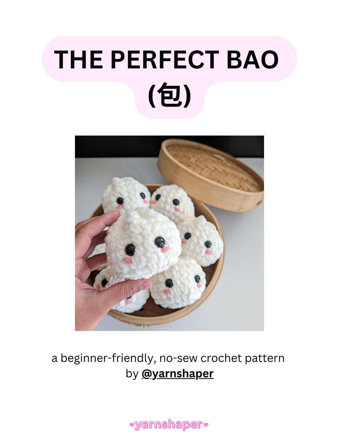 The Perfect Bao CROCHET PATTERN - Etsy