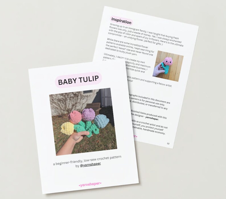 Baby Tulip - CROCHET PATTERN - Etsy