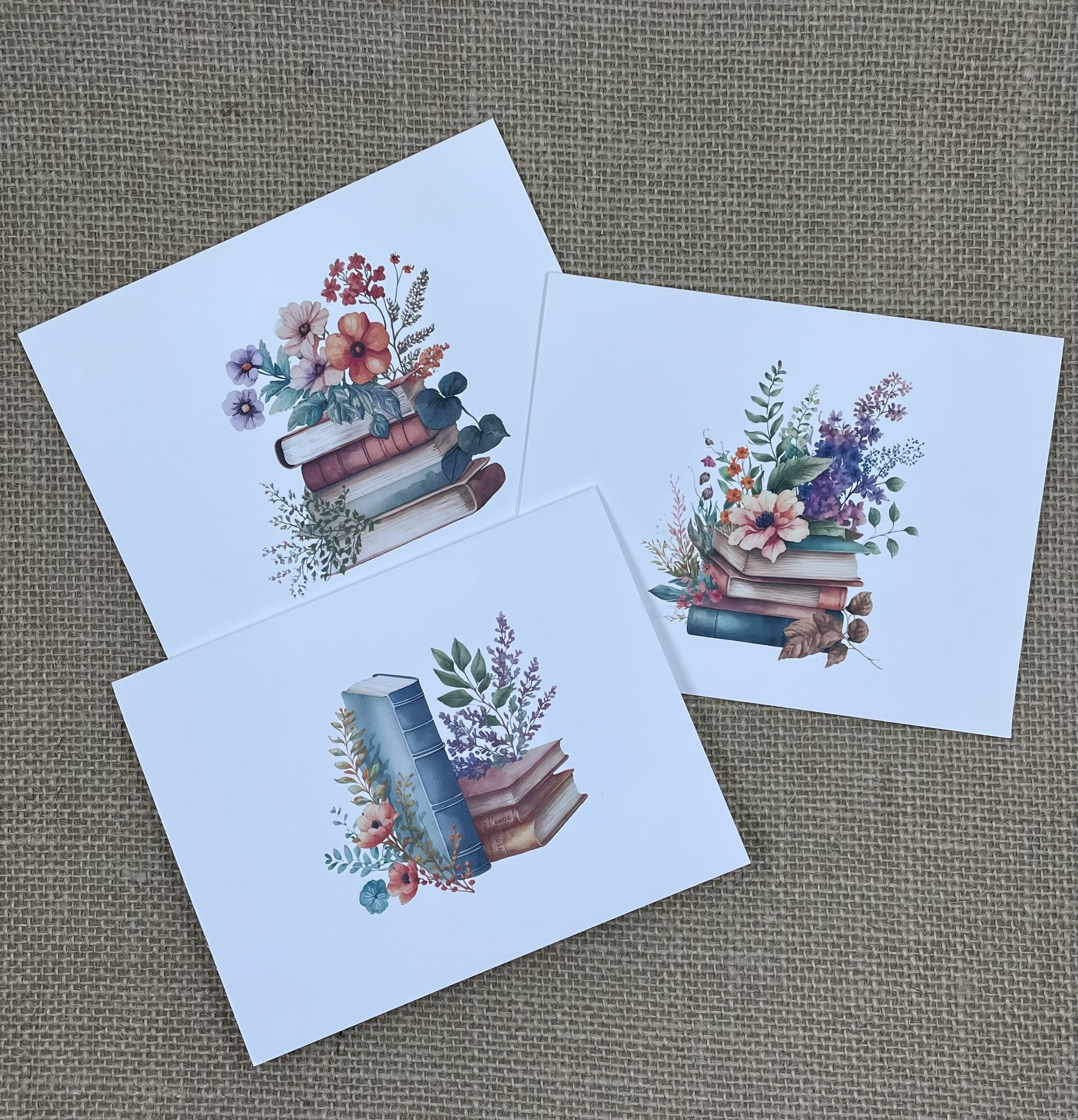 Set of Blank Notecards Notecards Notecards for Book Lovers Blank ...