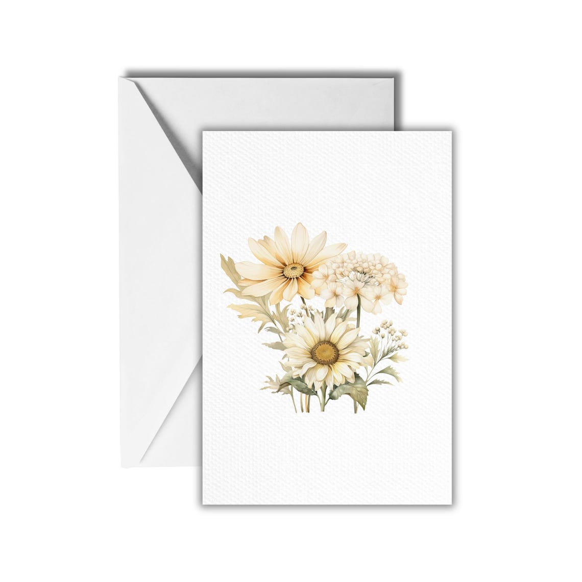 Note Card, Digital Download, Greeting Card, Daisey, Printable ...