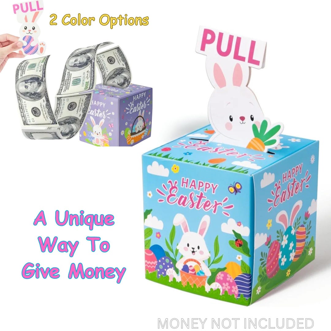 Easter Money Box, Bunny Money, Easter Gift, Kid Easter Gift, Easter ...