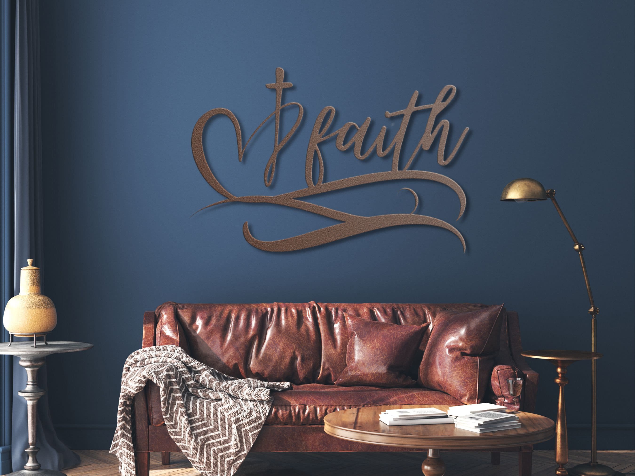 Christian Wall Art Metal Home Decor Church Office Interior Design Porch ...