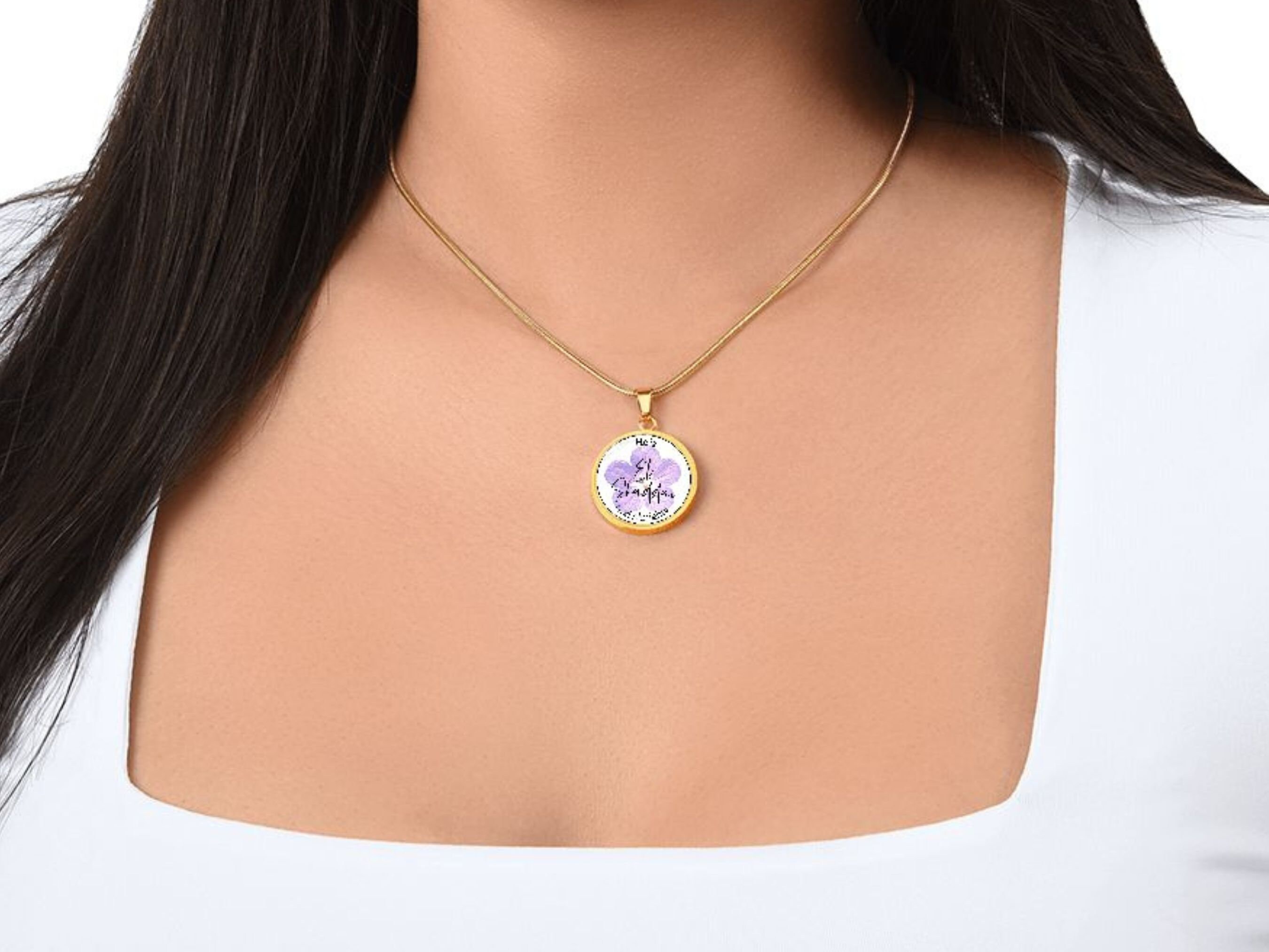 El Shaddai God Almighty Bible Verse Scripture Flower Pendant Necklace ...