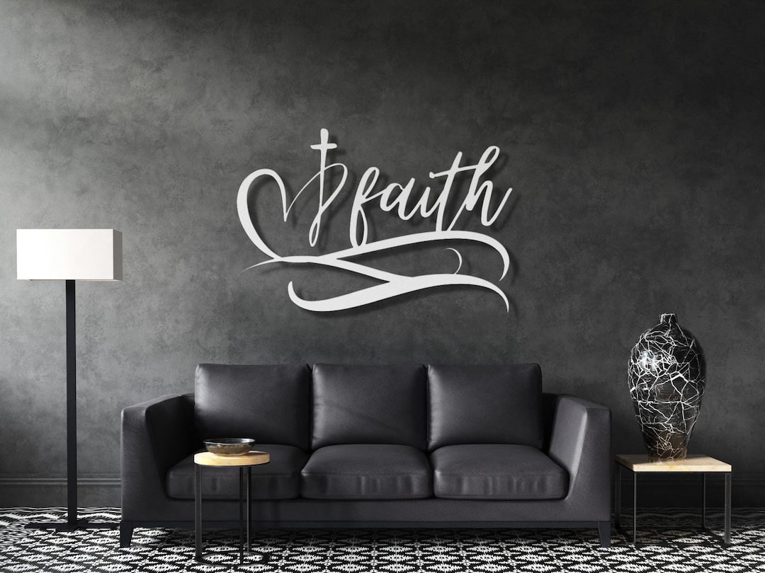 Christian Wall Art Metal Home Decor Church Office Interior Design Porch ...