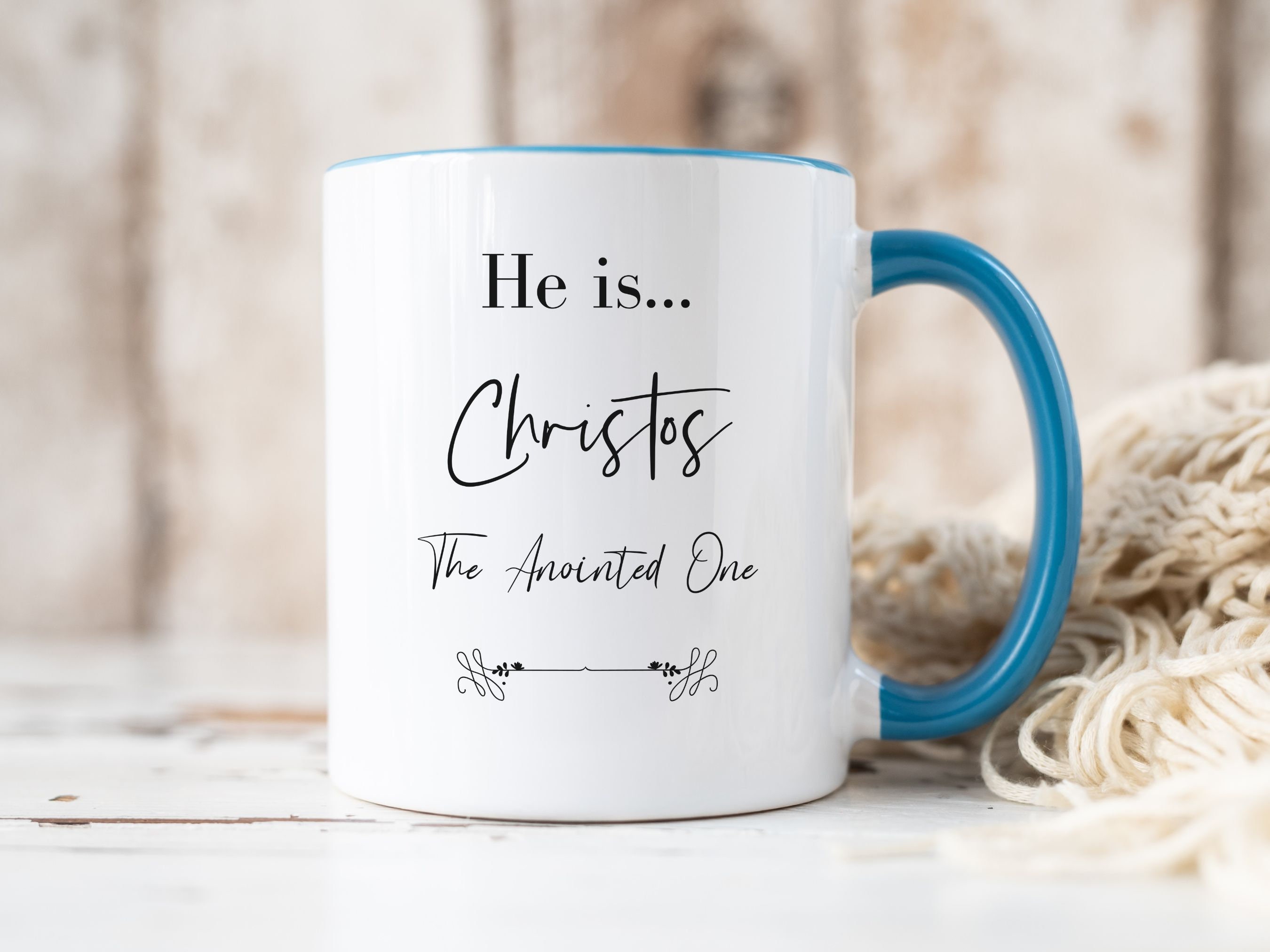 Christos the Anointed One, Names of God Coffee Mug, Christian Faith ...