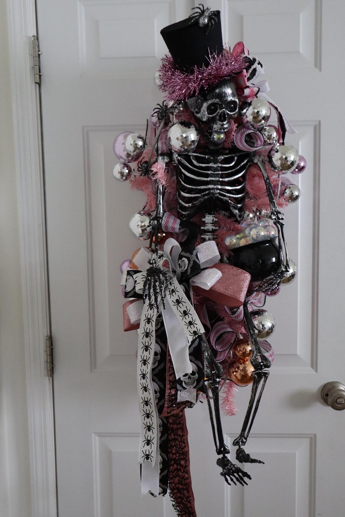 Pink Mirror Ball Skelly - Etsy