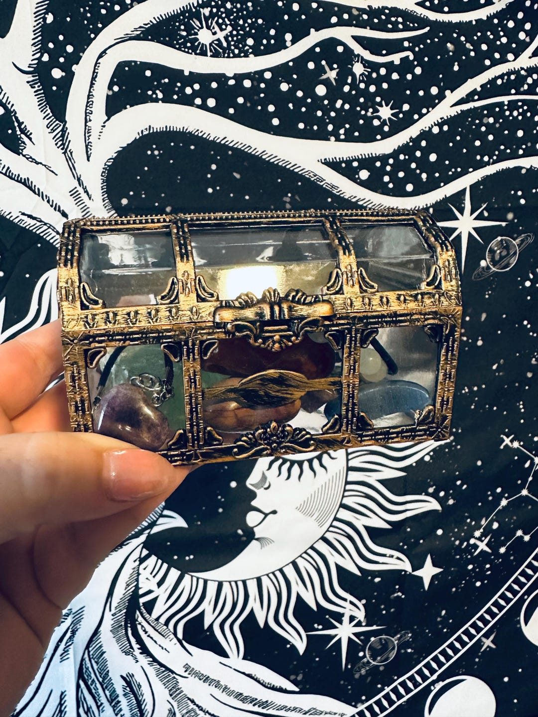 Mini Crystal Treasure Chest - Etsy