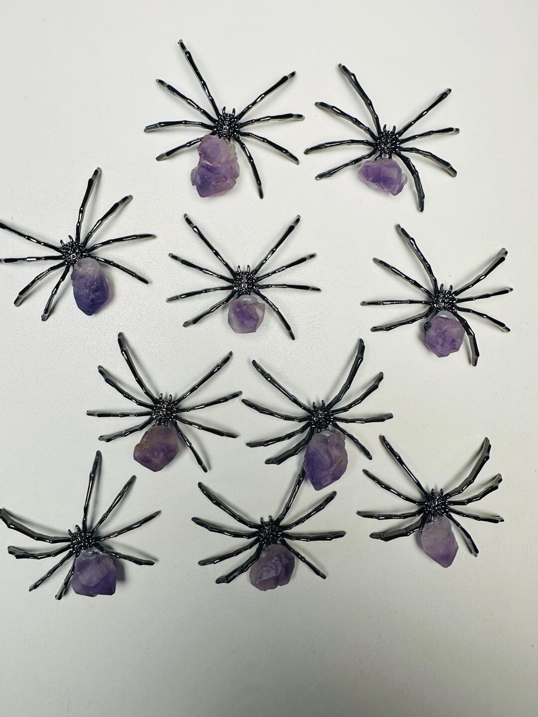 Amethyst Cluster Spiders - Etsy
