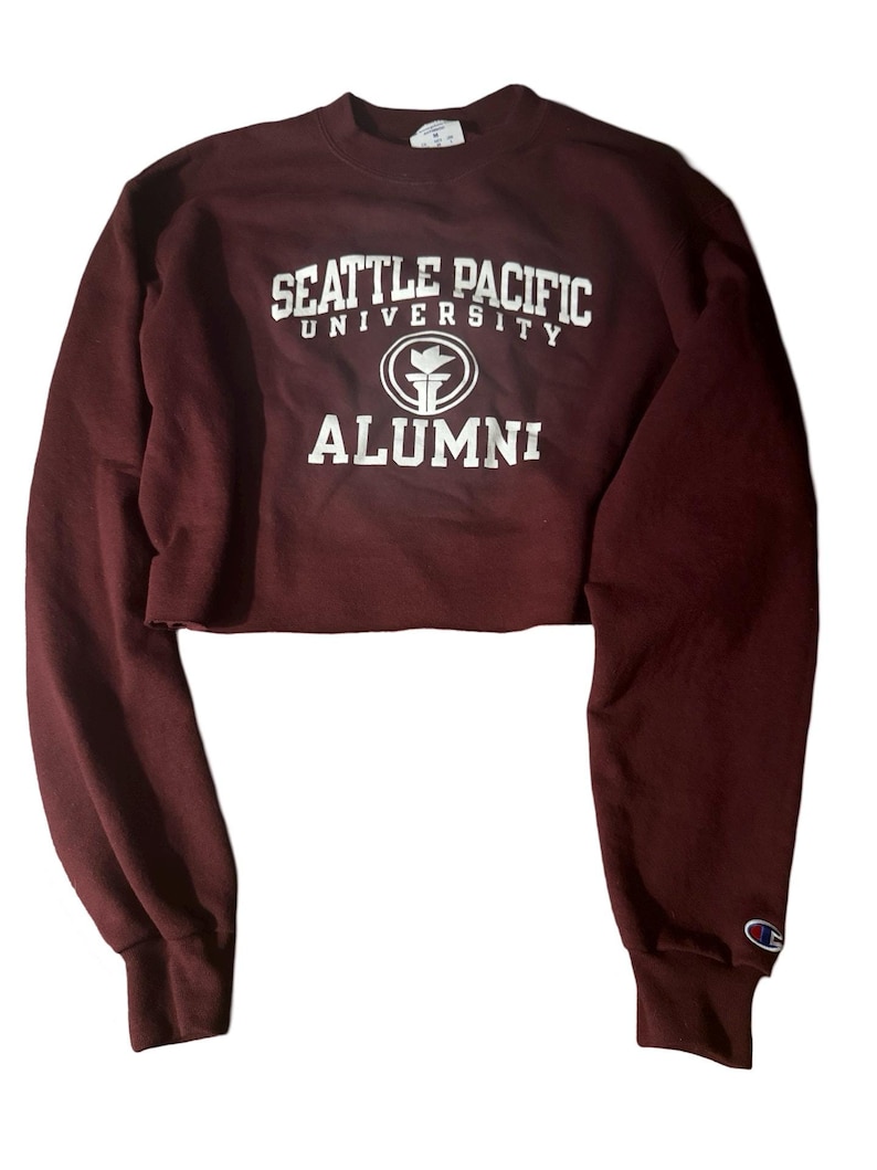 Seattle Pacific Alumni Crop Vintage Sweatshirt|medium - Etsy