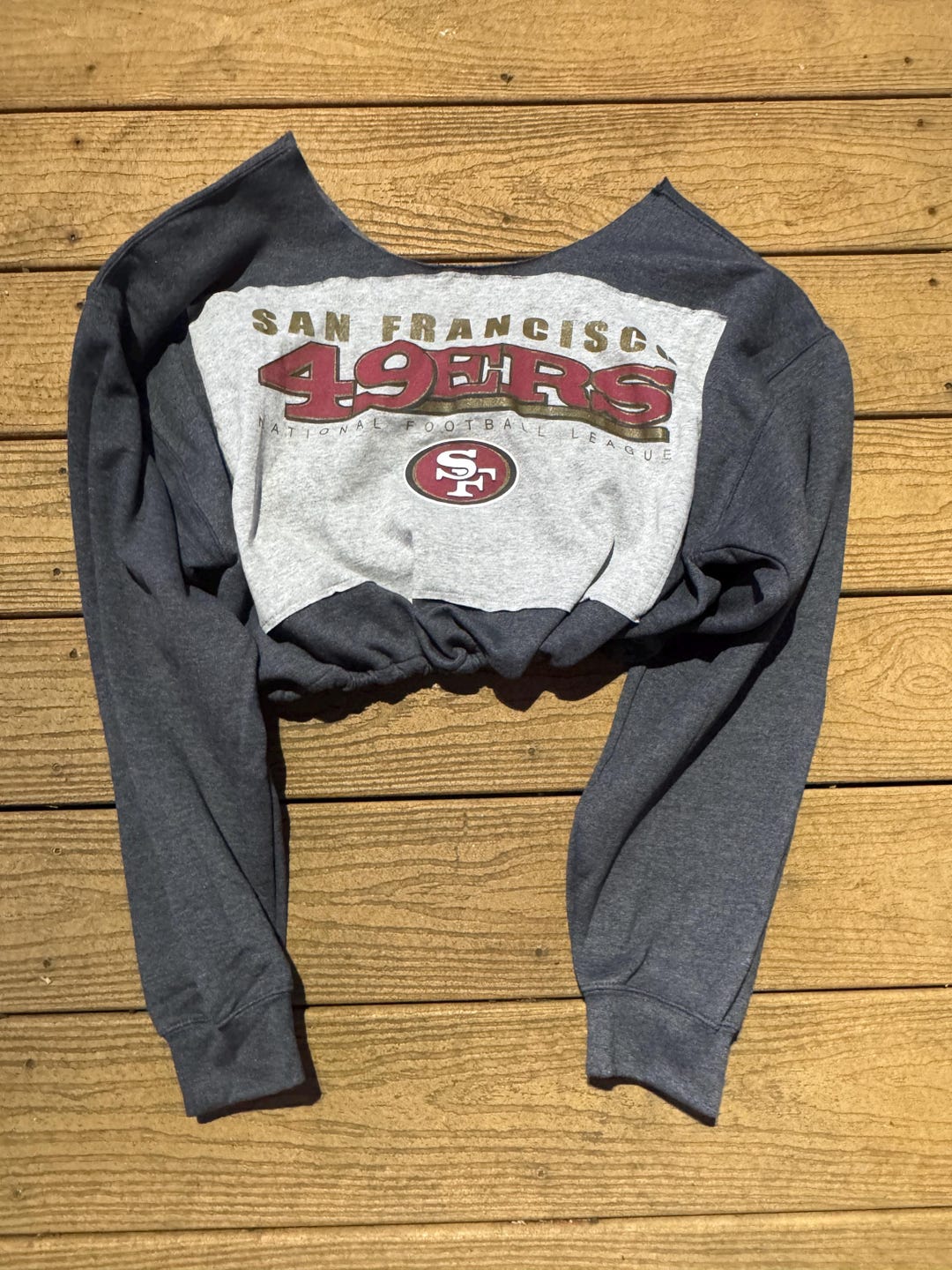 San Fransisco 49ers Crop Sweatshirt Vintage NFL One Size - Etsy