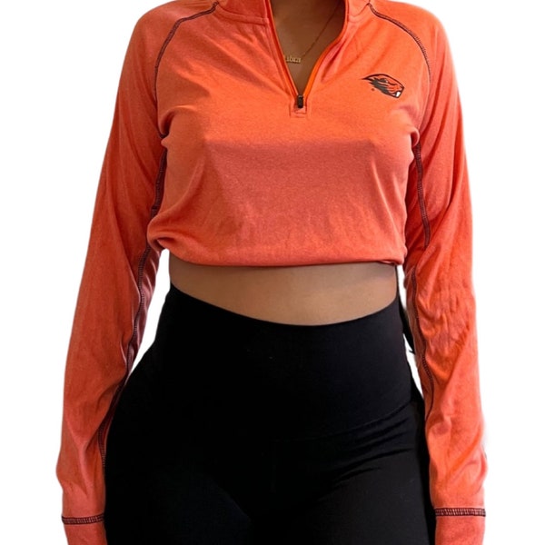 Crop Quarter Zip - Etsy
