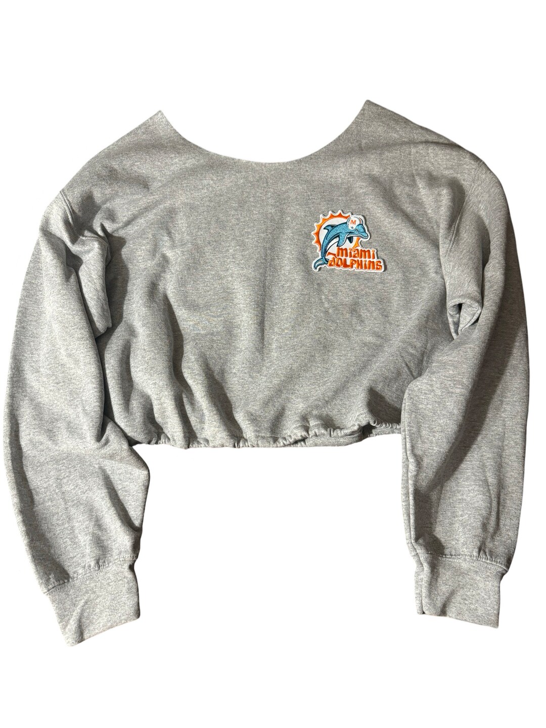 Miami Dolphins Cropped Vintage Sweatshirtnfl - Etsy