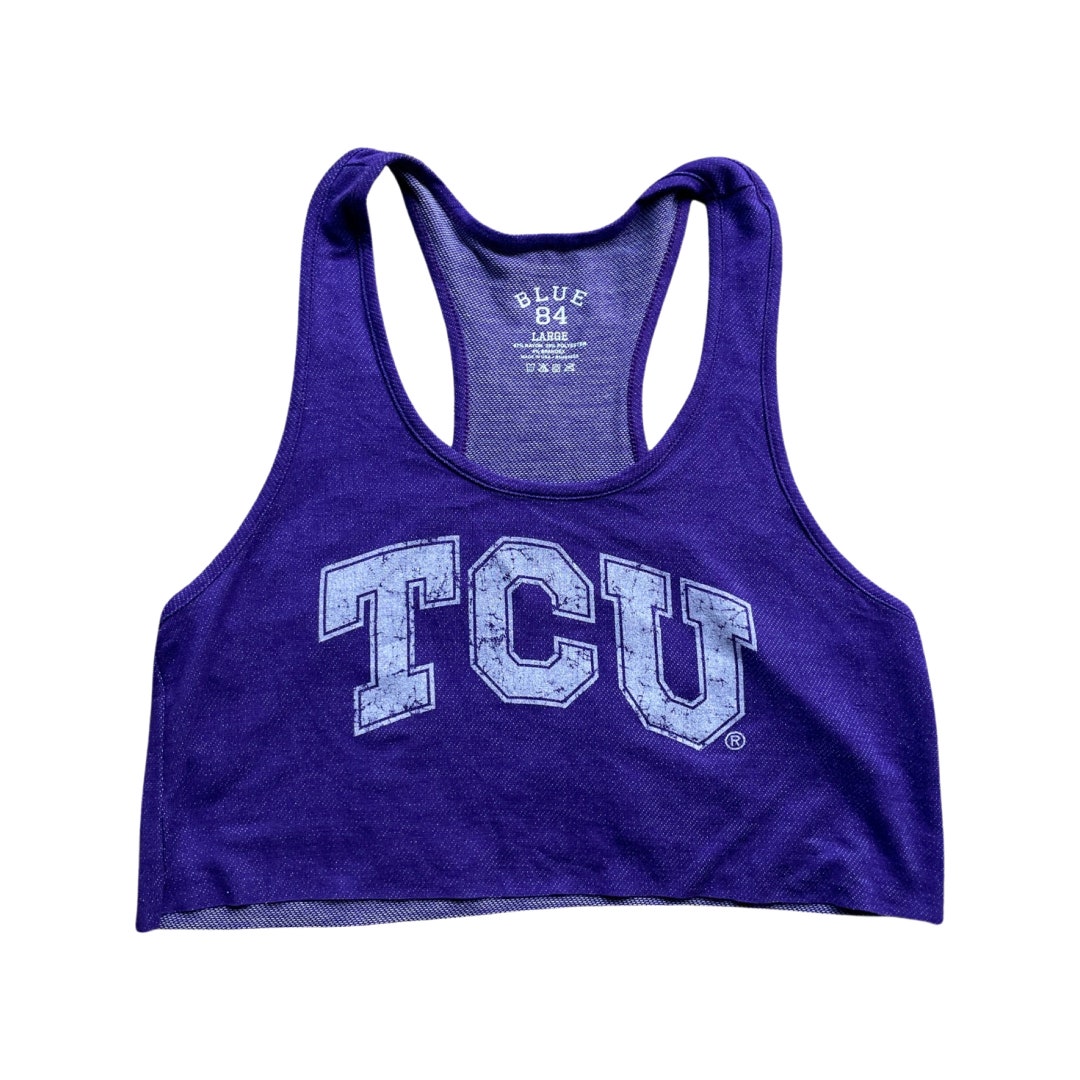 TCU Crop Tank Vintage - Etsy