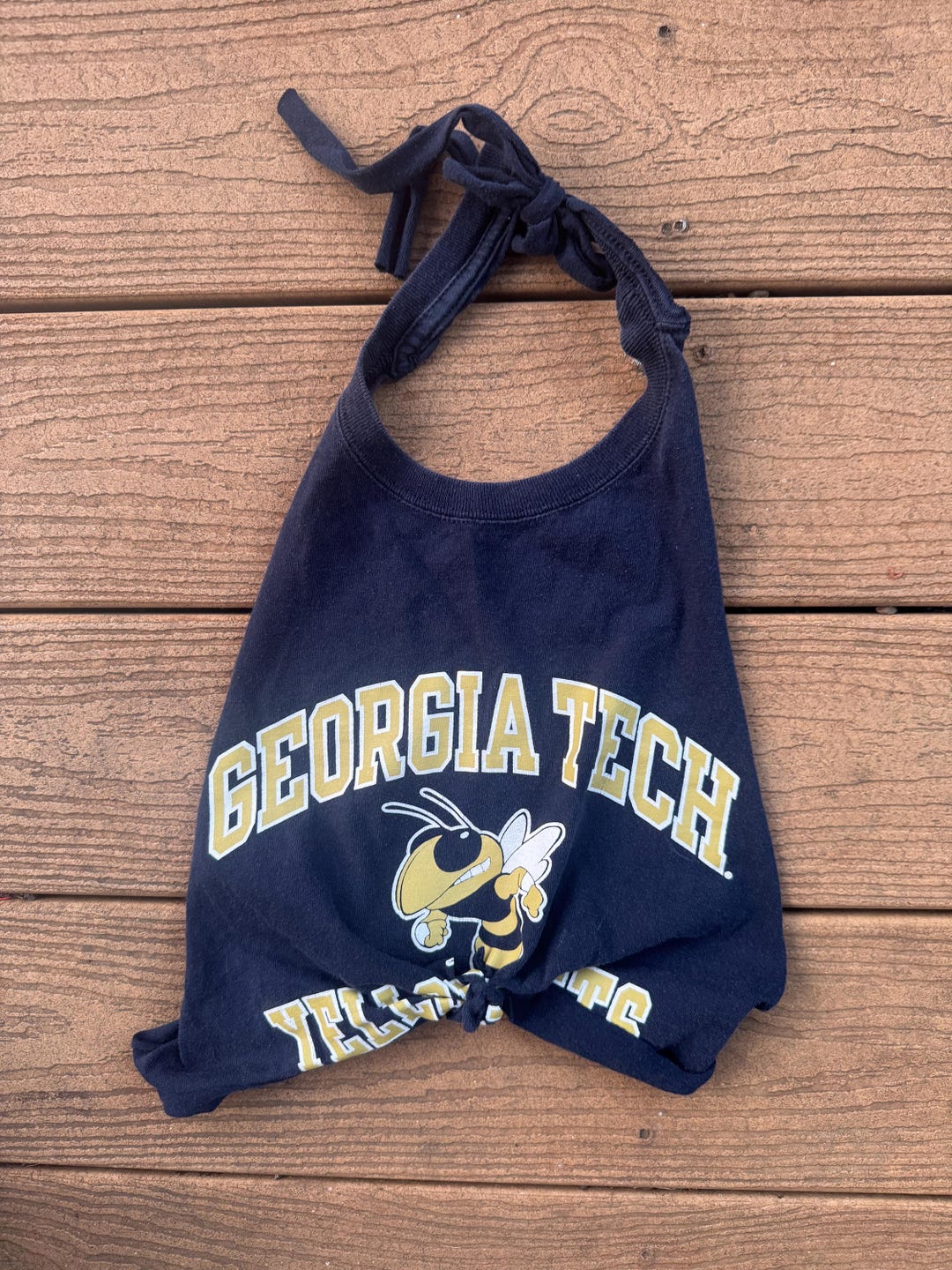 Georgia Tech Vintage Reworked Halter Top XS - Etsy