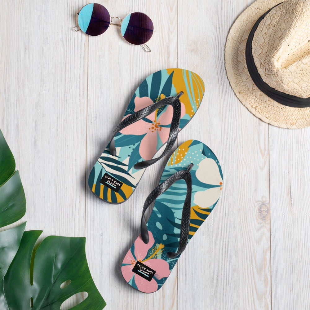 Aloha Pink Hibiscus Flip-flops, Hawaii Slippahs, Aloha Footwear, Hawaii ...