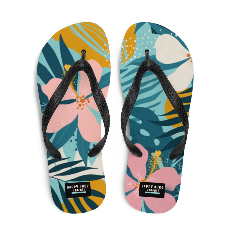 Aloha Pink Hibiscus Flip-flops, Hawaii Slippahs, Aloha Footwear, Hawaii ...