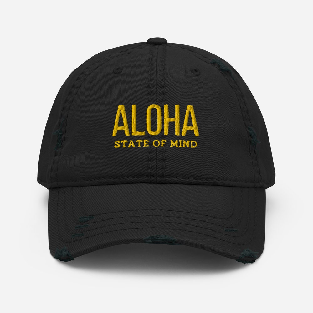 Aloha State of Mind Hat, Unisex Baseball Cap, Soft Trendy Hat, Stylish ...
