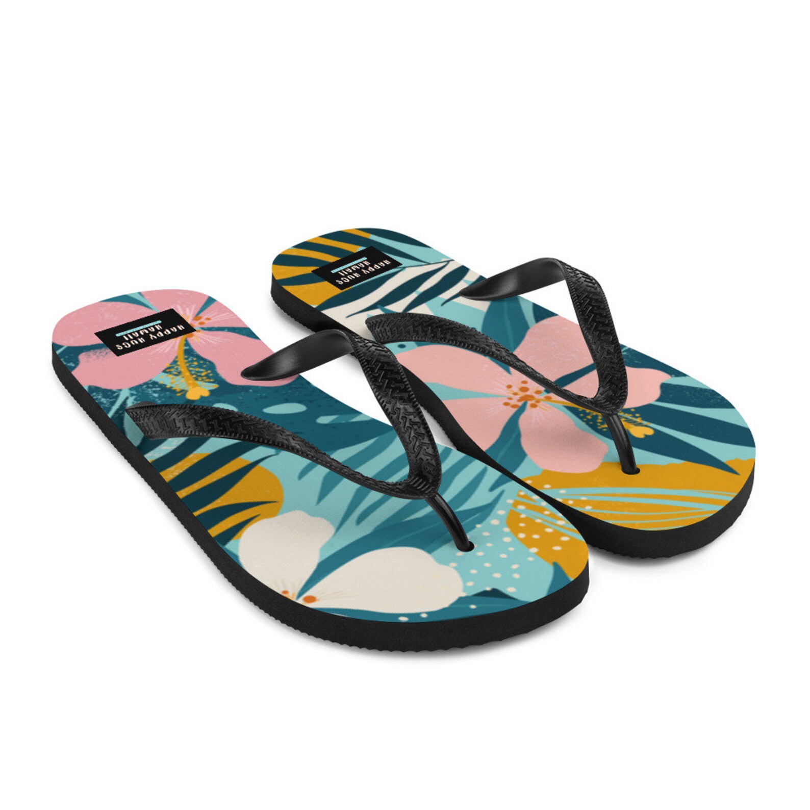 Aloha Pink Hibiscus Flip-flops, Hawaii Slippahs, Aloha Footwear, Hawaii ...