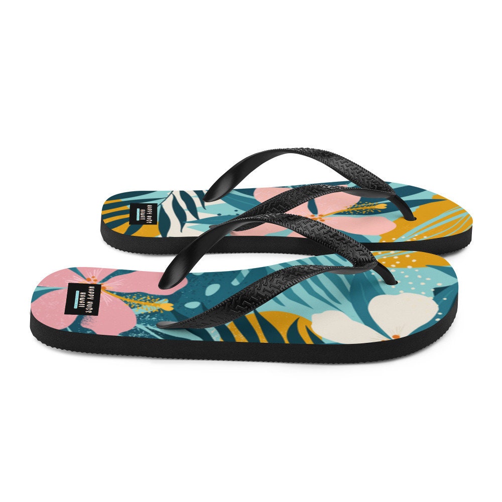Aloha Pink Hibiscus Flip-flops, Hawaii Slippahs, Aloha Footwear, Hawaii ...