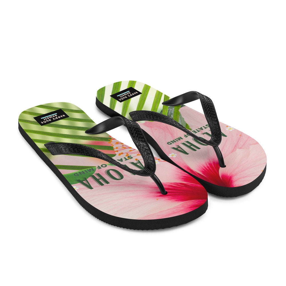 Aloha State of Mind Flip-flops, Hawaii Slippahs, Aloha Footwear, Hawaii ...
