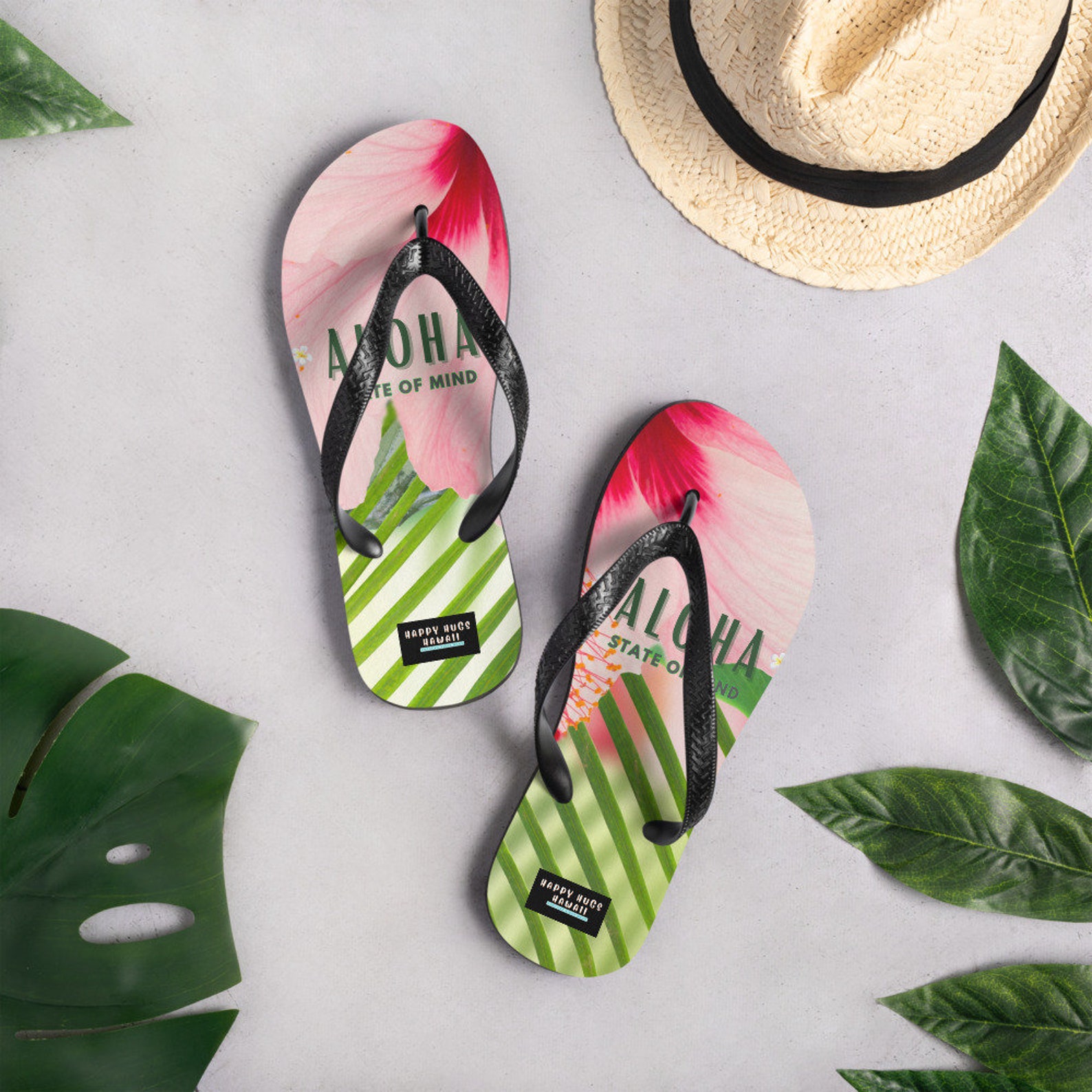 Aloha State of Mind Flip-flops, Hawaii Slippahs, Aloha Footwear, Hawaii ...