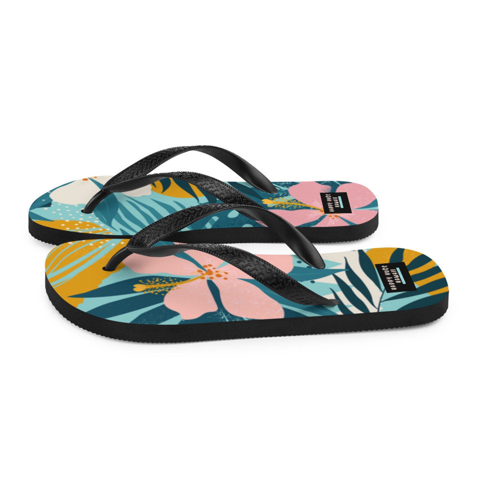 Aloha Pink Hibiscus Flip-flops, Hawaii Slippahs, Aloha Footwear, Hawaii ...