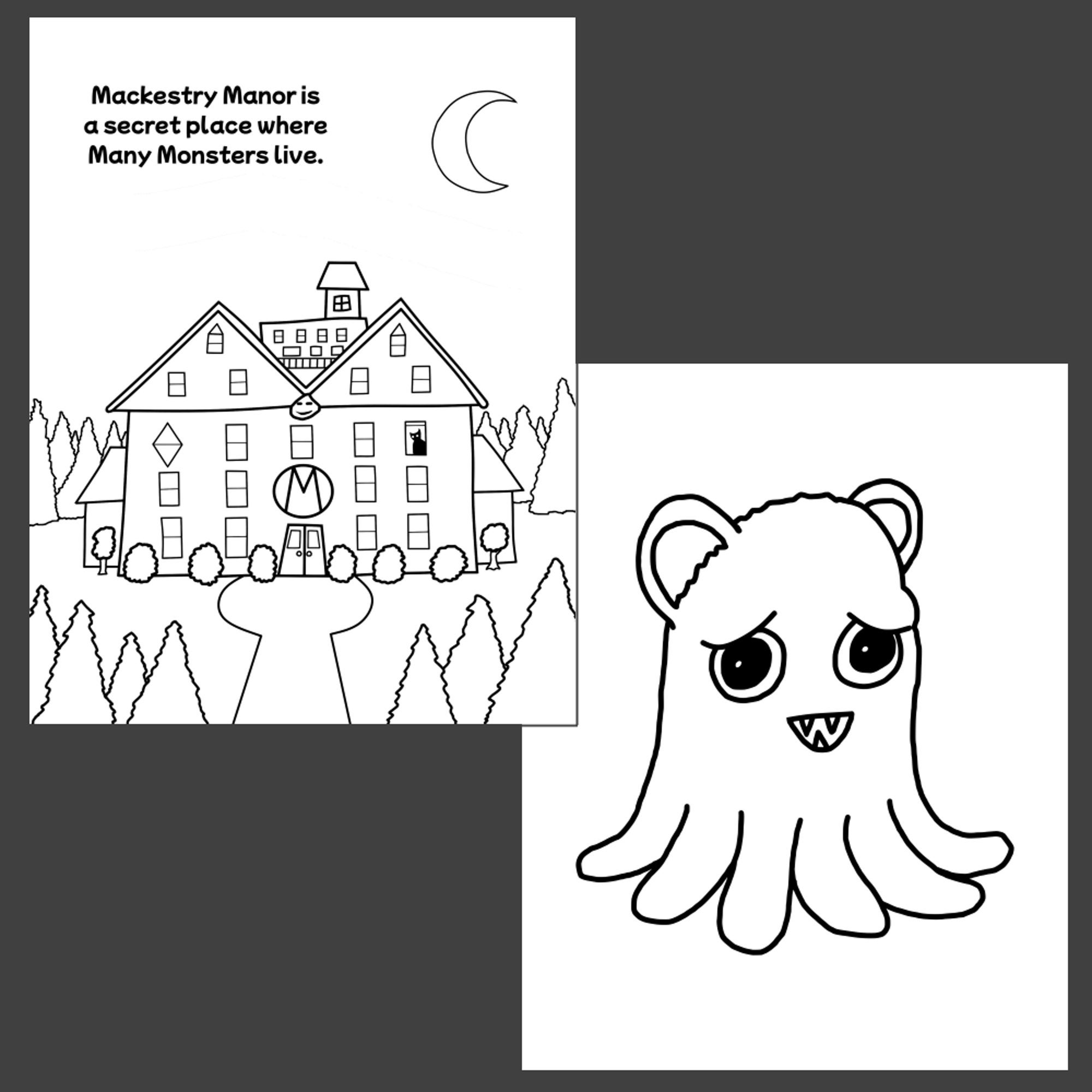 Many Monsters Printable Colouring and Activity Book - Etsy