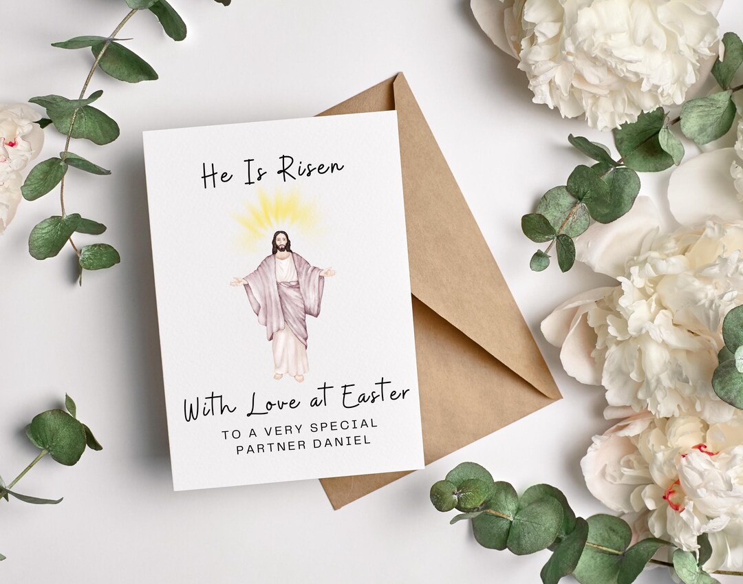 He is Risen Easter Card, Religious Easter Card, Christian Easter Card, Catholic Easter Card ...