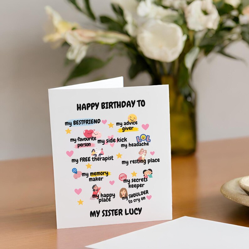 My Bestie Birthday Card - My Sidekick, My Happy Place, My Partner in ...