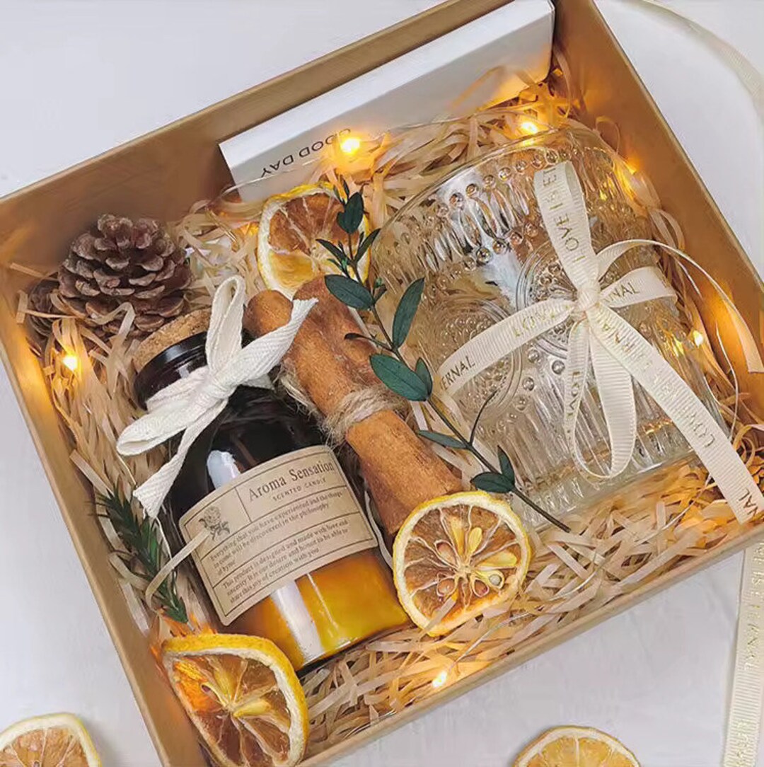 Luxury Gold Jar Soy Wax Candle Gift Set - Etsy