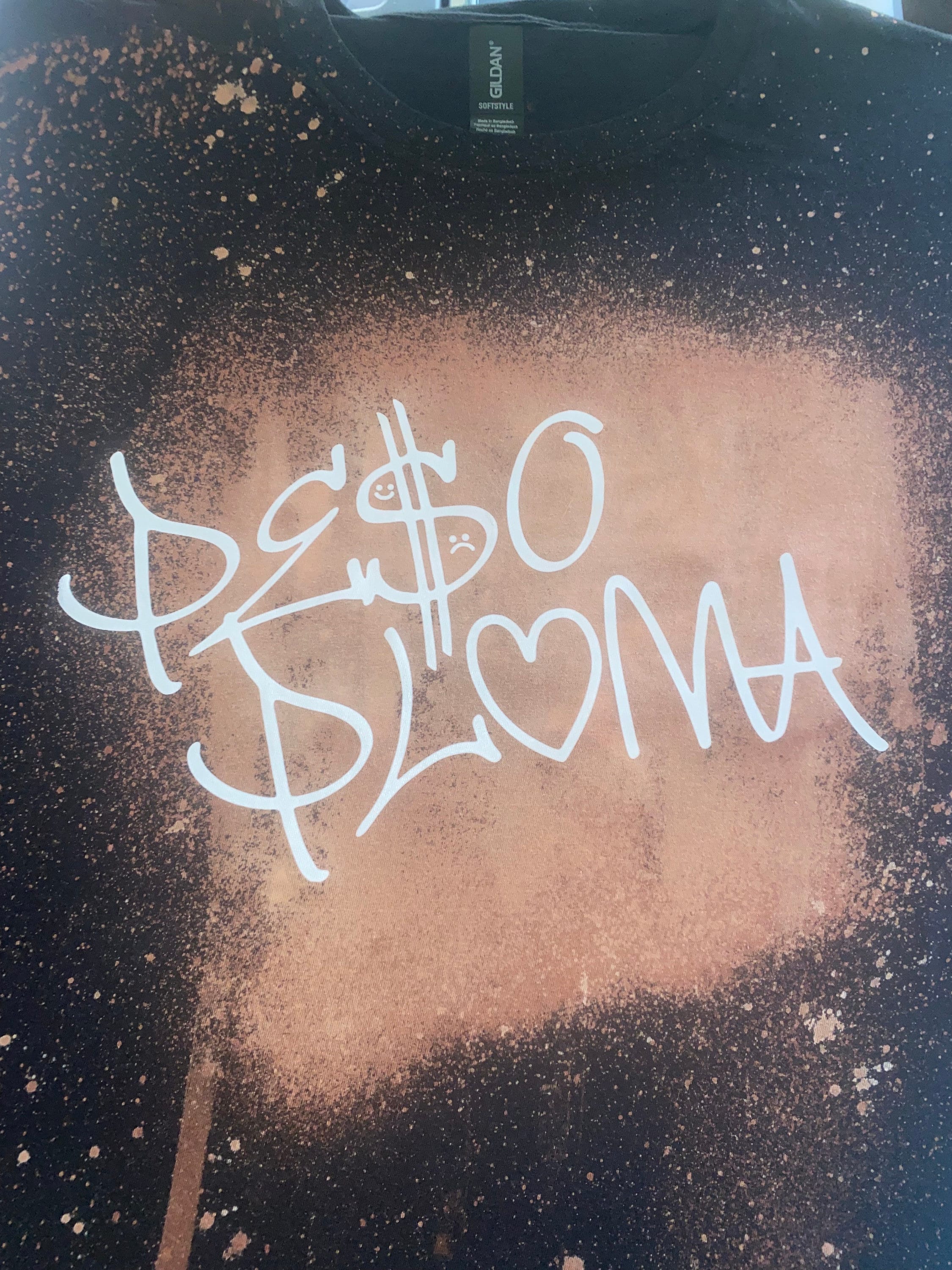Peso Pluma Doble P Custom Bleached Shirt - Etsy