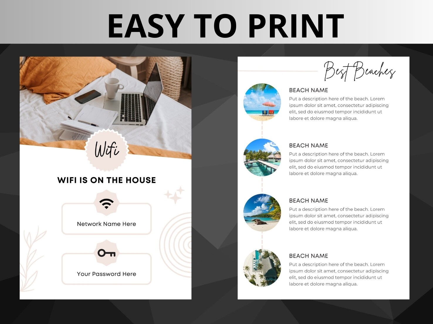 Airbnb Host Bundle Template Welcome Book Template Airbnb House Guide on ...