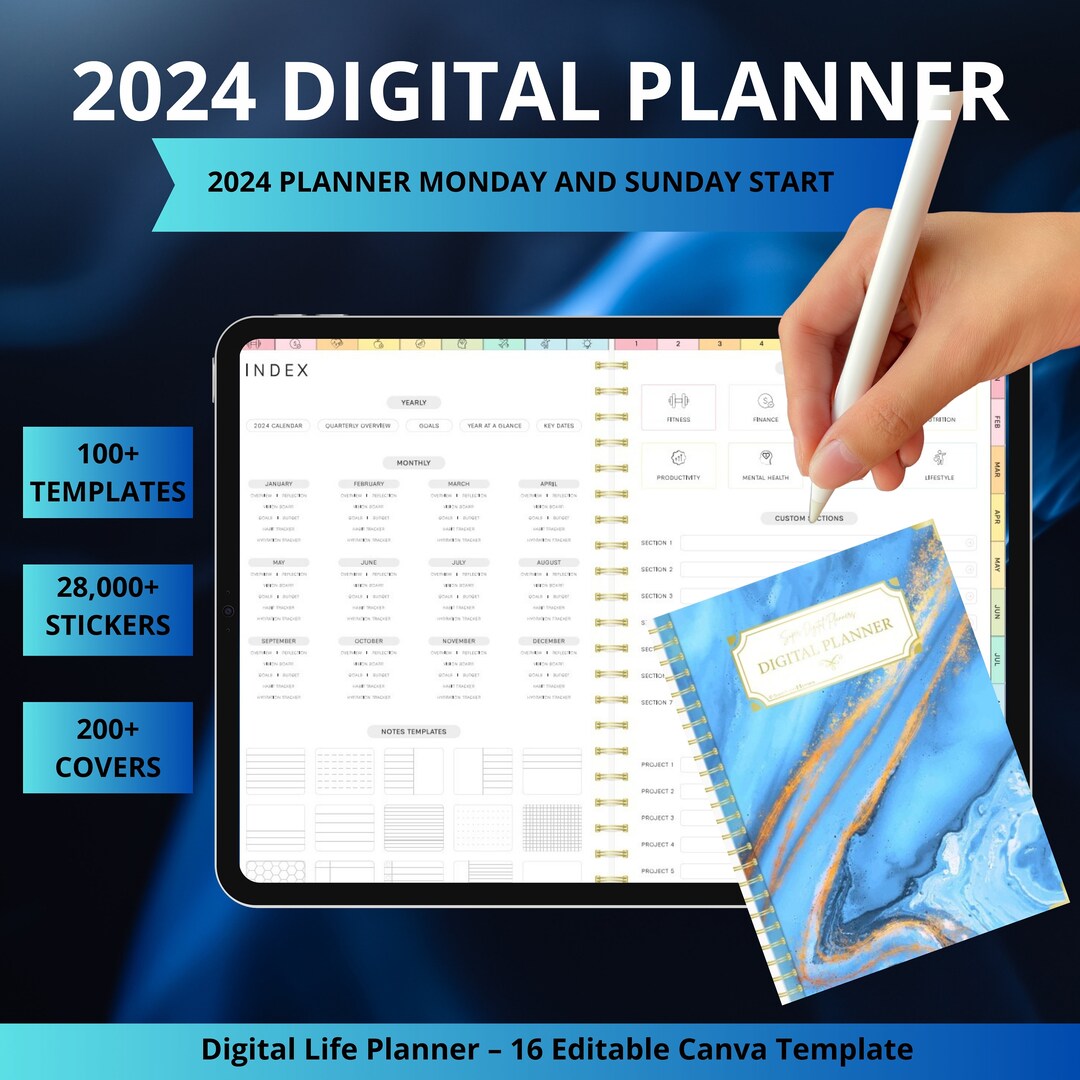 Digital Planner 2024-2025 | Goodnotes Planner | iPad Planner ...