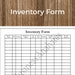 Inventory Form Template | Track Your Products Efficiently | Streamlined ...