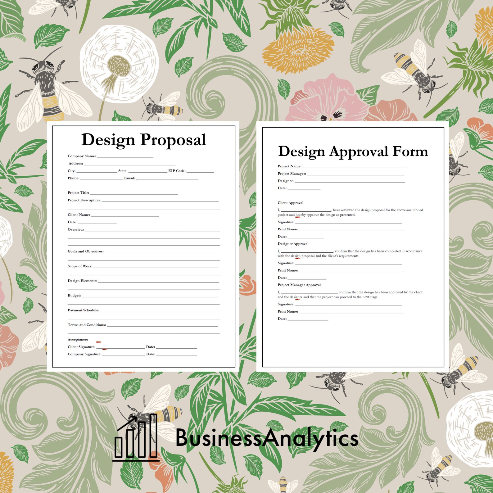 Ultimate Graphic Design Business Form Bundle | Printable | Fillable ...