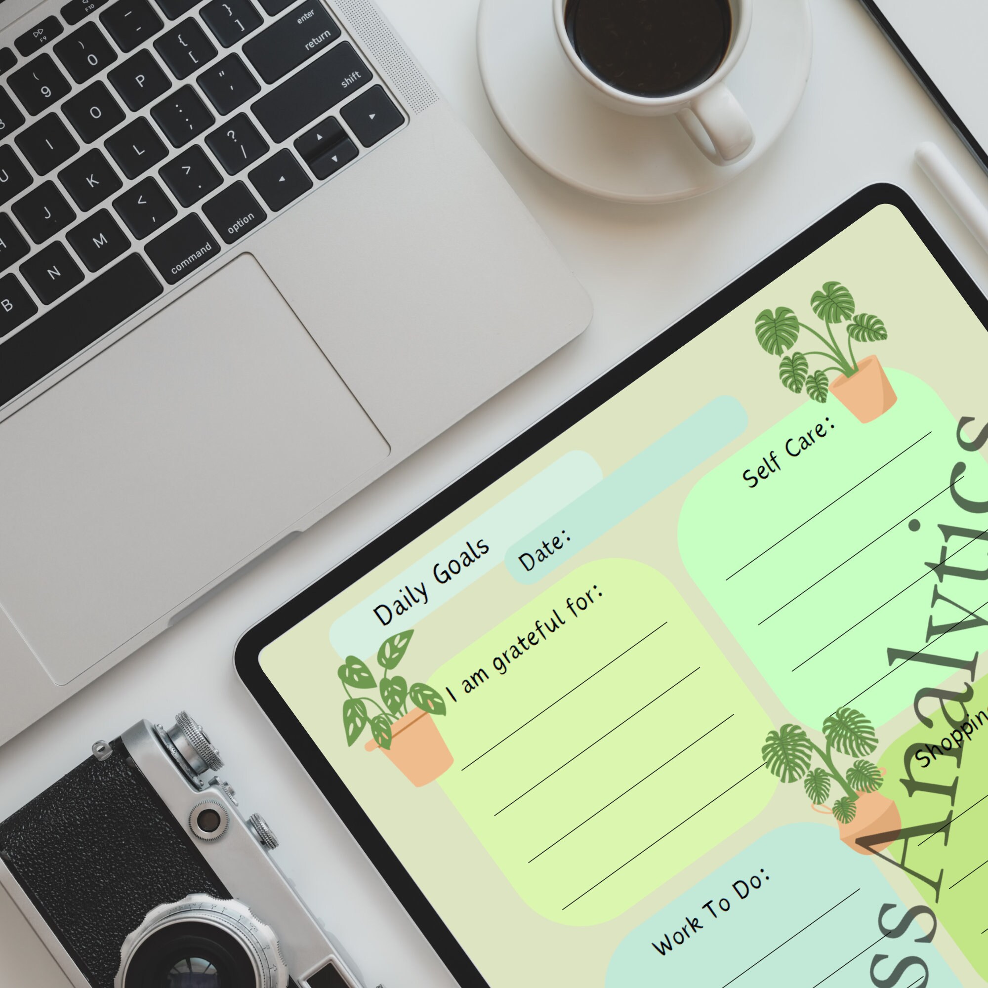 Daily Goals for Productivity, Errands, Time Management, Self Care ...