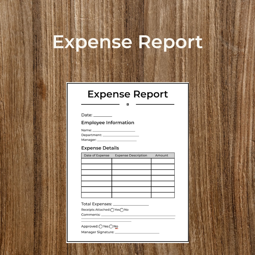 Expense Report Form for Small Business and Freelancers | Printable ...